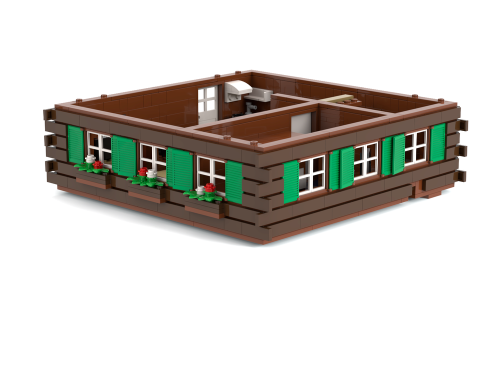 LEGO MOC Swiss Mountain Chalet by brickgloria | Rebrickable - Build ...