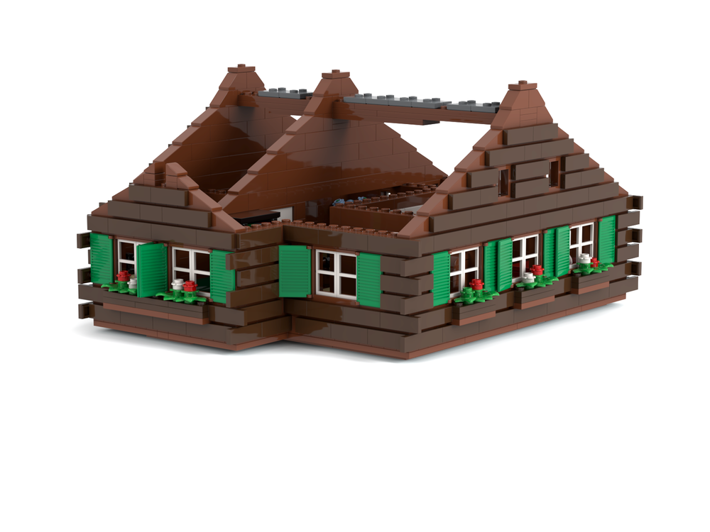 LEGO MOC Swiss Mountain Chalet by brickgloria | Rebrickable - Build ...