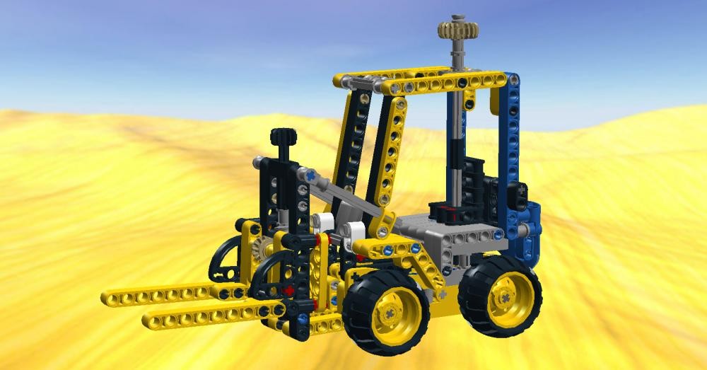 LEGO MOC-4475 Forklift (42020 and 42004 combined) by raythu ...