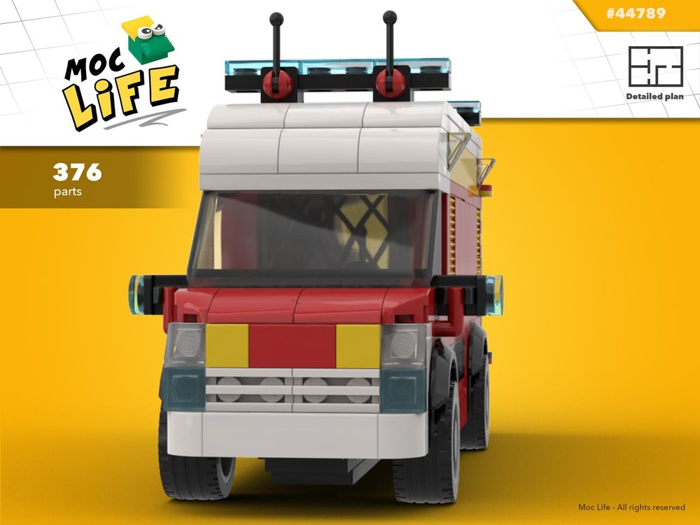 LEGO MOC Renault Master VSAV France fire emergency by MocLife ...