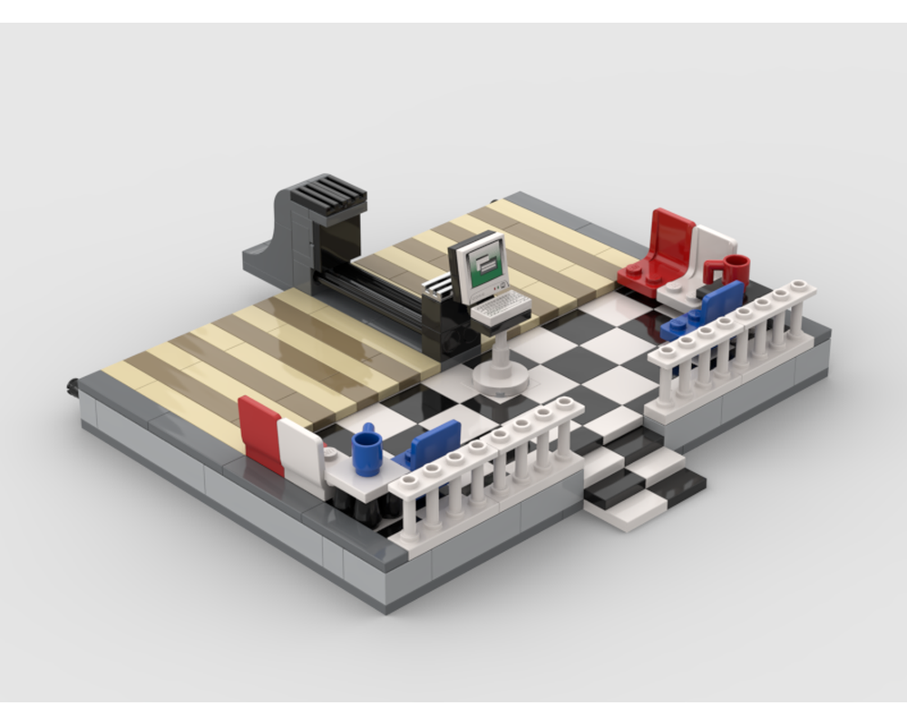 LEGO MOC Modular Bowling Alley (Approach, Ball Return and Seating ...