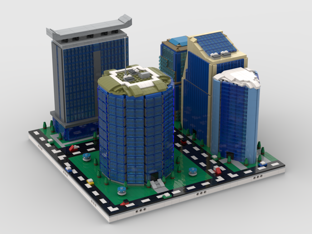 LEGO MOC Modular Office Center | Build from 5 MOCs by gabizon ...