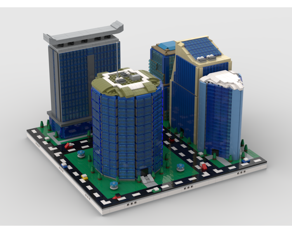 LEGO MOC Modular Office Center | Build from 5 MOCs by gabizon ...