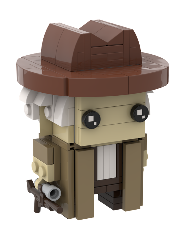 LEGO MOC Doc Brown 1885 Brickheadz by FMbricks | Rebrickable - Build ...