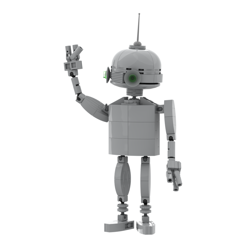 Lego Moc Friendly Bot By Brickfolk Rebrickable Build With Lego