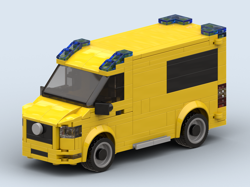 LEGO MOC Dutch Panel Van Ambulance by mausbricks | Rebrickable - Build ...