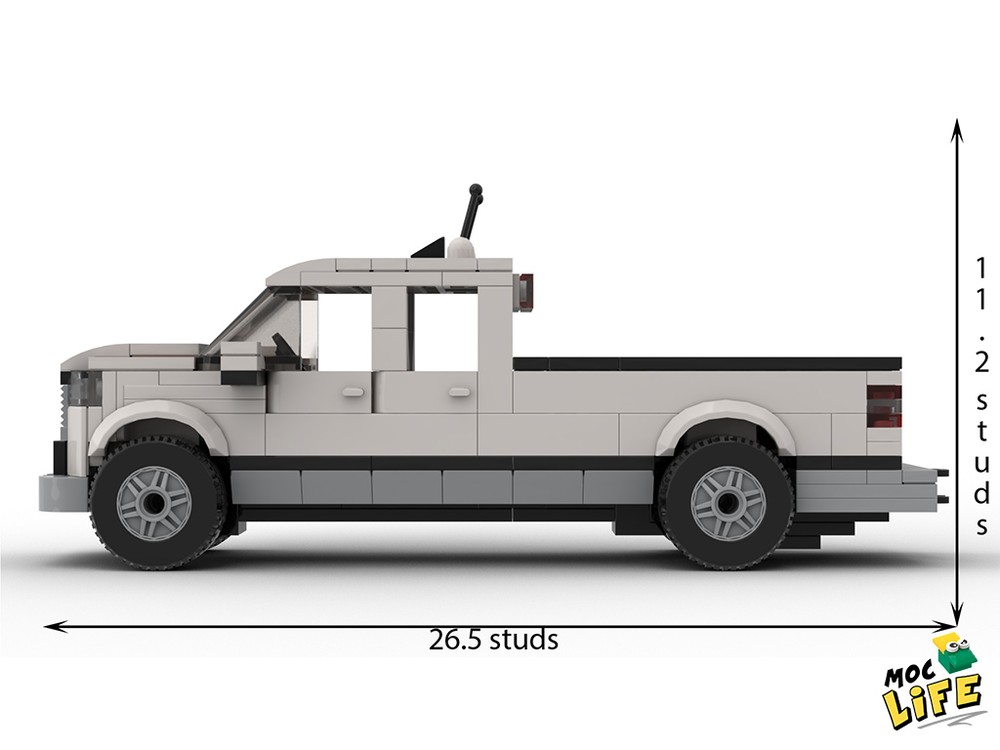 LEGO MOC Toyota Tundra quad cab long bed by MocLife | Rebrickable ...