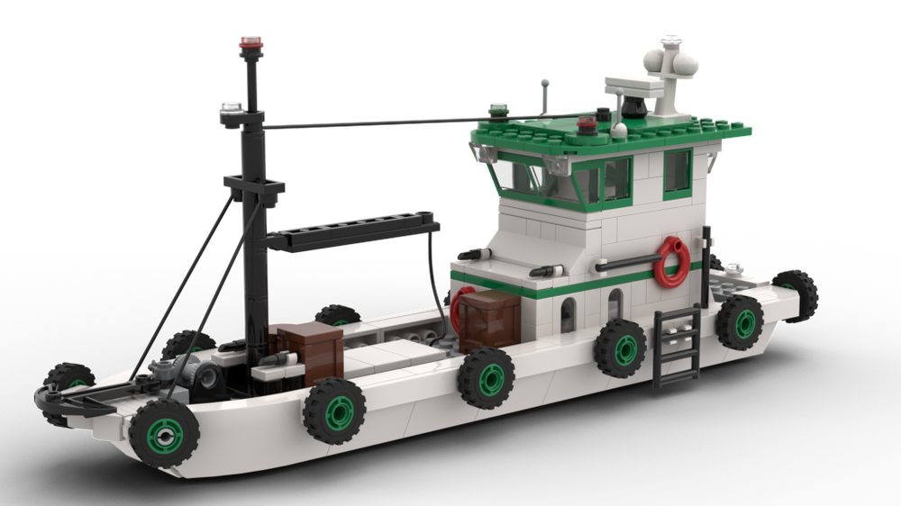 LEGO MOC Fishing Boat by Yellow.LXF | Rebrickable - Build with LEGO