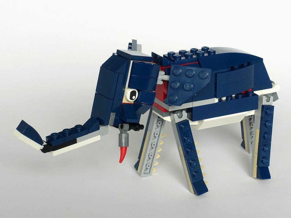 LEGO MOC 31088: Blue Elephant by Tomik | Rebrickable - Build with LEGO