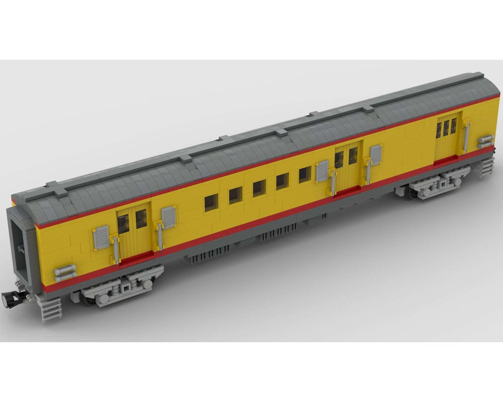 LEGO MOC Union Pacific RPO coach by Barduck | Rebrickable - Build with LEGO