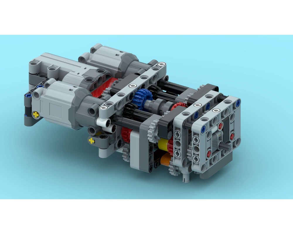 LEGO MOC-45186 2 Speed Gearbox RWD + AWD with Shifter (Technic > Model ...