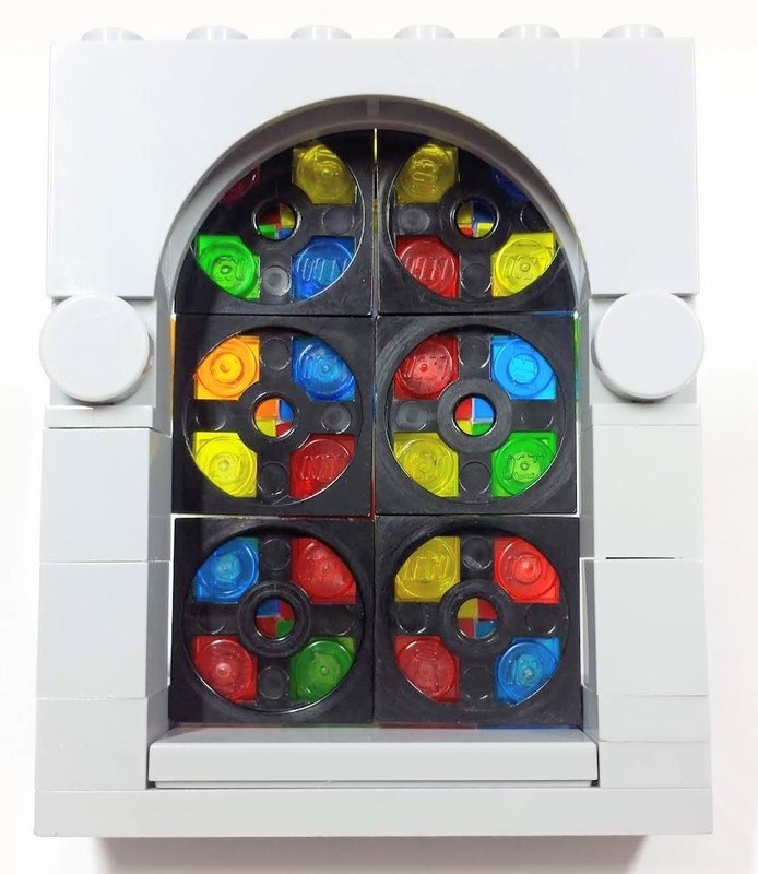 LEGO MOC Stained Glass Window by jncraton | Rebrickable - Build with LEGO