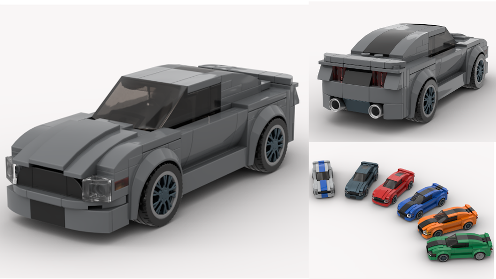 Lego Moc Ford Mustang Gt By Chricki Rebrickable Build With Lego