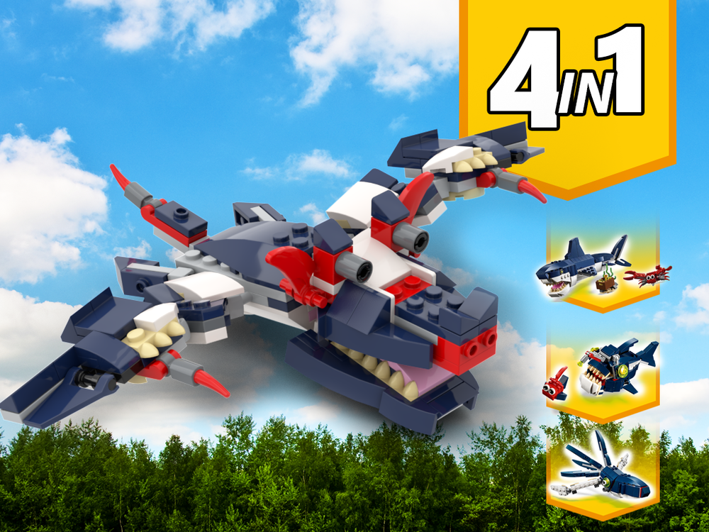 Lego Moc 31088 Bat Alternative Build By Gabizon Rebrickable Build