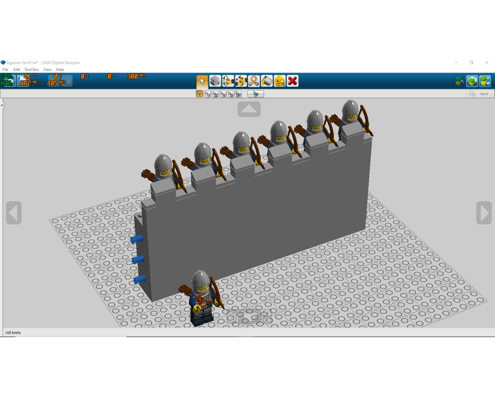 LEGO MOC Straight Wall by Mateus49 | Rebrickable - Build with LEGO