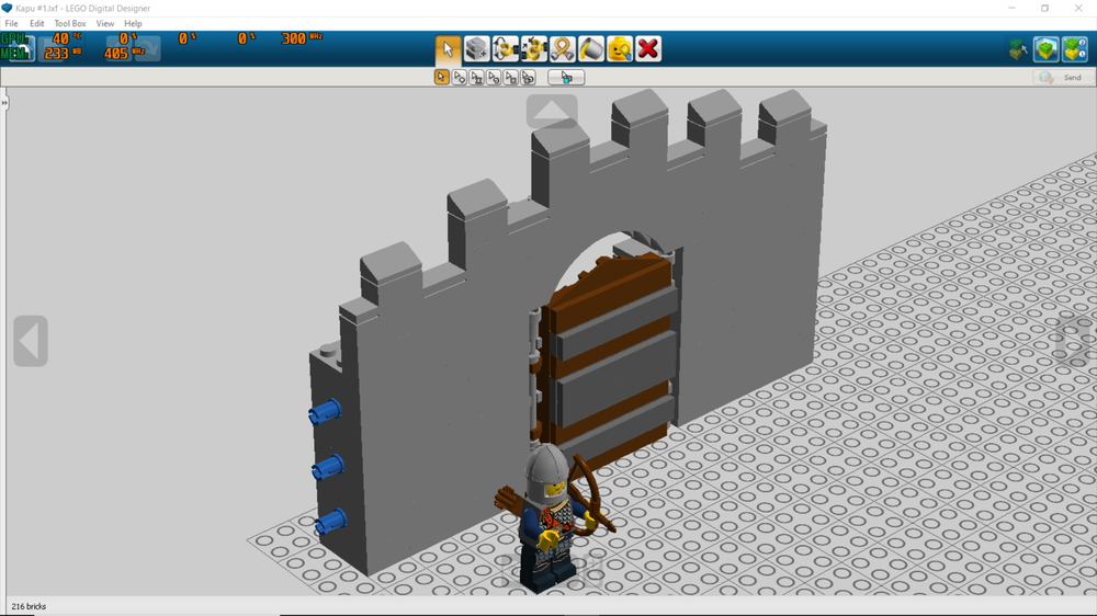 LEGO MOC-45387 Castle Gate by Mateus49 | Rebrickable - Build with LEGO