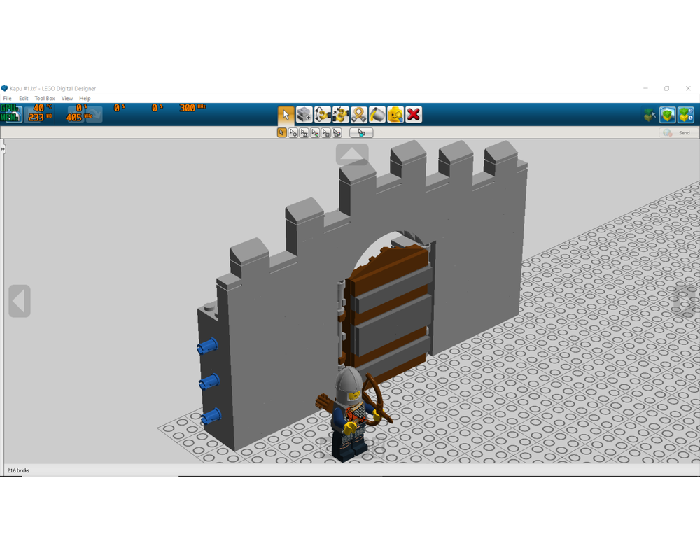 LEGO MOC Castle Gate by Mateus49 | Rebrickable - Build with LEGO