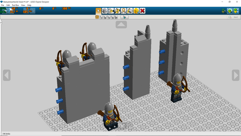 LEGO MOC Walls instead of Towers by Mateus49 | Rebrickable - Build with ...