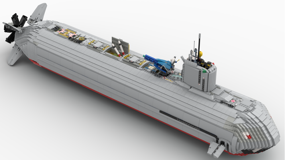 LEGO MOC Thundershark Submarine by Johnimus | Rebrickable - Build with LEGO