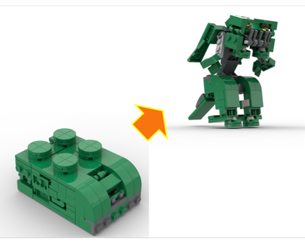 LEGO MOC 2x3 Slope Brickformer (Green) by theorangebrick | Rebrickable ...
