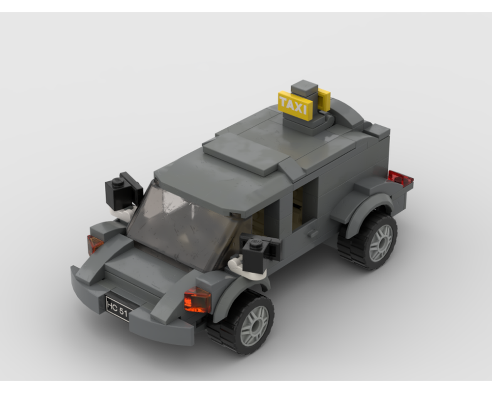 LEGO MOC Lego dark grey taxi by velandy12 | Rebrickable - Build with LEGO