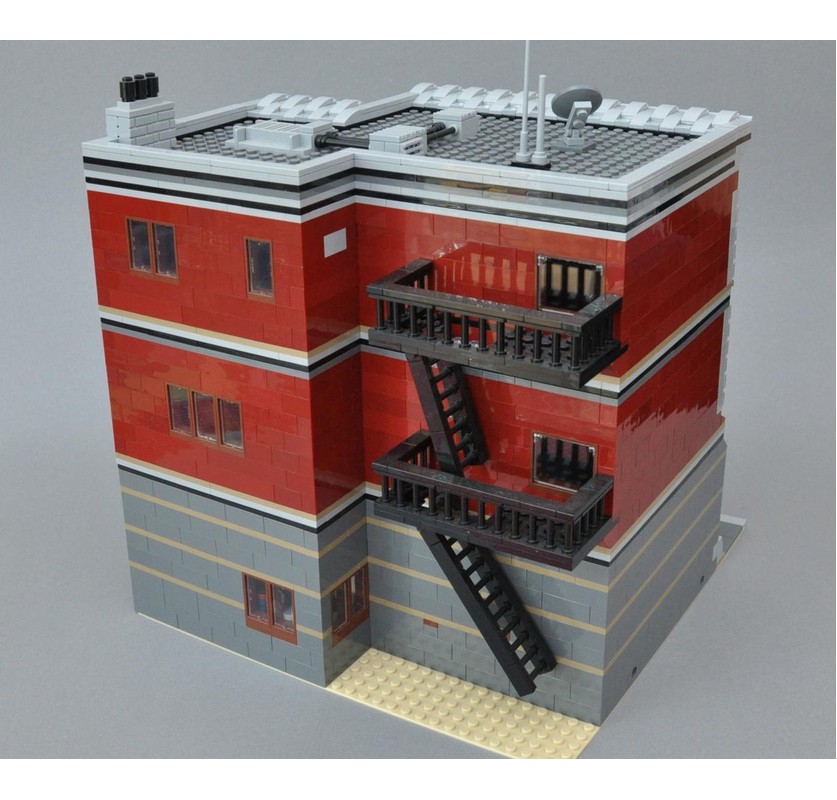 LEGO MOC Modular Pizza Parlor by peedeejay | Rebrickable - Build with LEGO