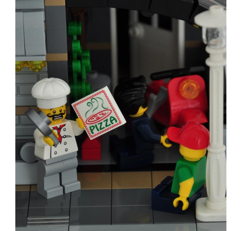 LEGO MOC Modular Pizza Parlor by peedeejay | Rebrickable - Build with LEGO