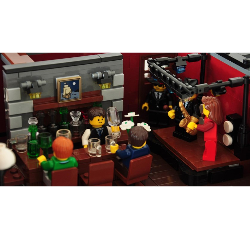 LEGO MOC Modular Pizza Parlor by peedeejay | Rebrickable - Build with LEGO