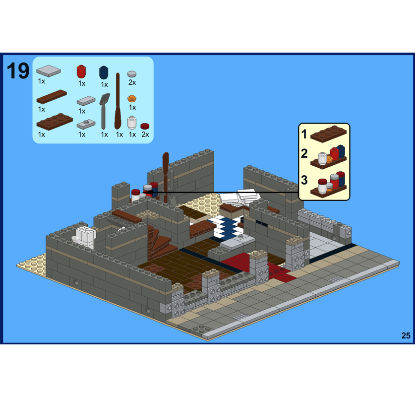 LEGO MOC Modular Pizza Parlor by peedeejay | Rebrickable - Build with LEGO