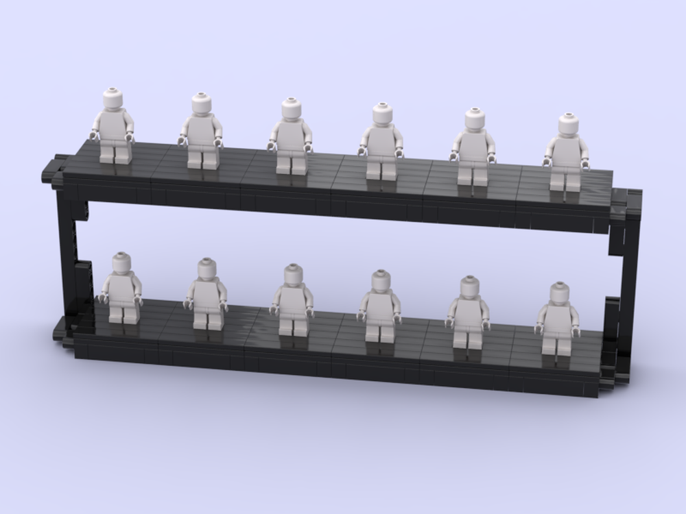 Lego Moc Modular Minifigstand By Noggels Rebrickable Build With Lego