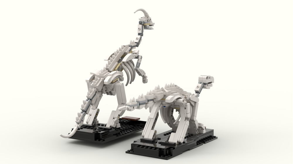 LEGO MOC Parasaurolophus & Iguanodon Skeleton - Alternative Build for ...