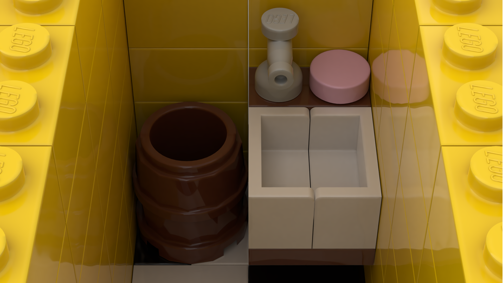 LEGO MOC Public Restroom by KristinaLegoMaker | Rebrickable - Build ...