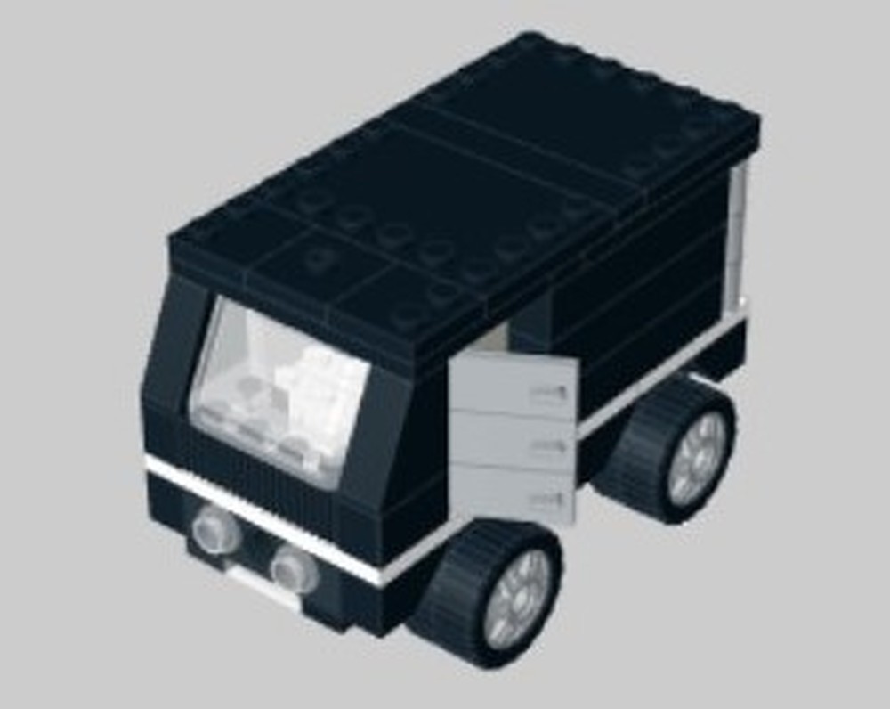 LEGO MOC little black van by 景一格from China | Rebrickable - Build with LEGO