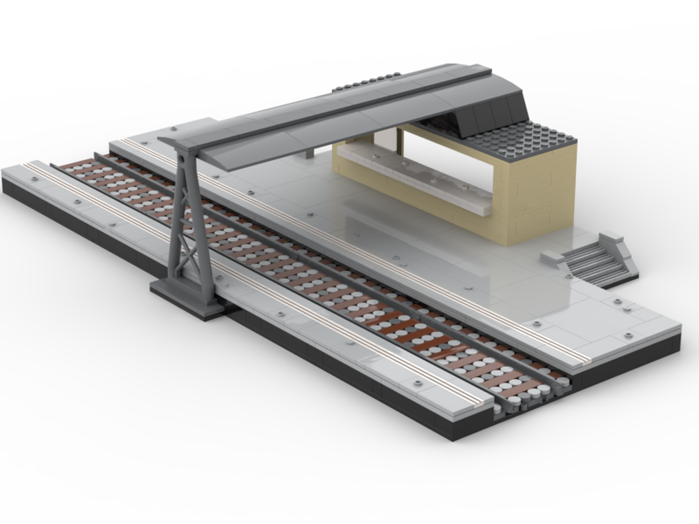 LEGO MOC Trainstation by NicoW | Rebrickable - Build with LEGO
