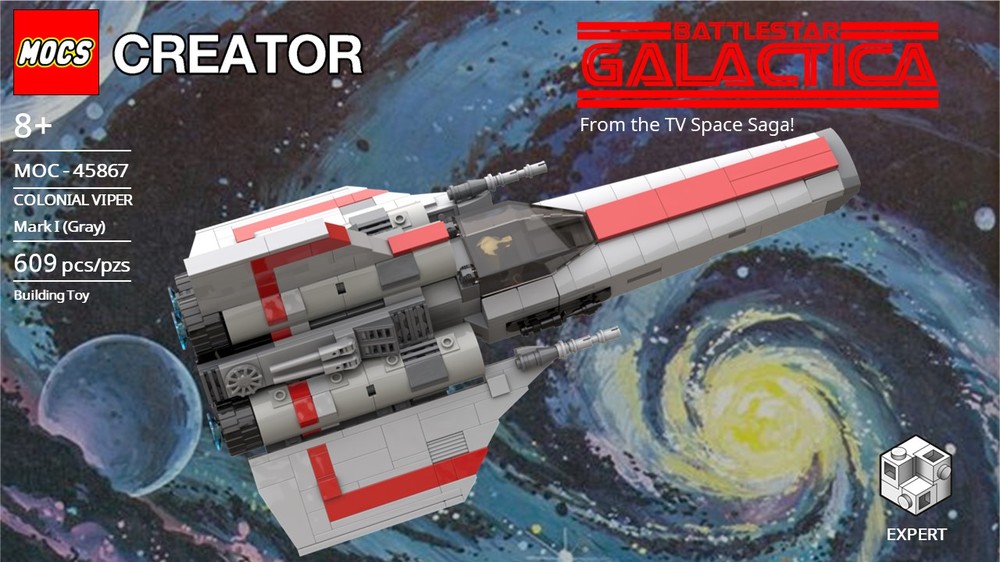 LEGO MOC Colonial Viper MK1 - Version 2.0 - Gray by apenello ...