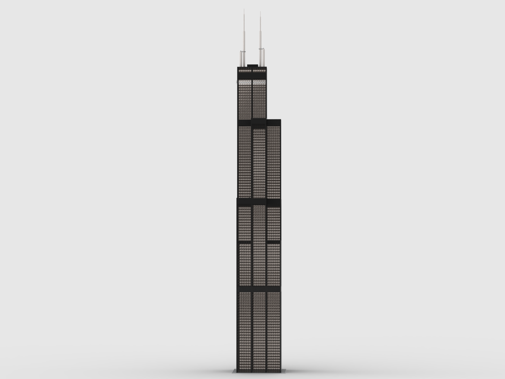 LEGO MOC Willis Tower at 1/200 Scale by FunnyTacoBunny | Rebrickable ...