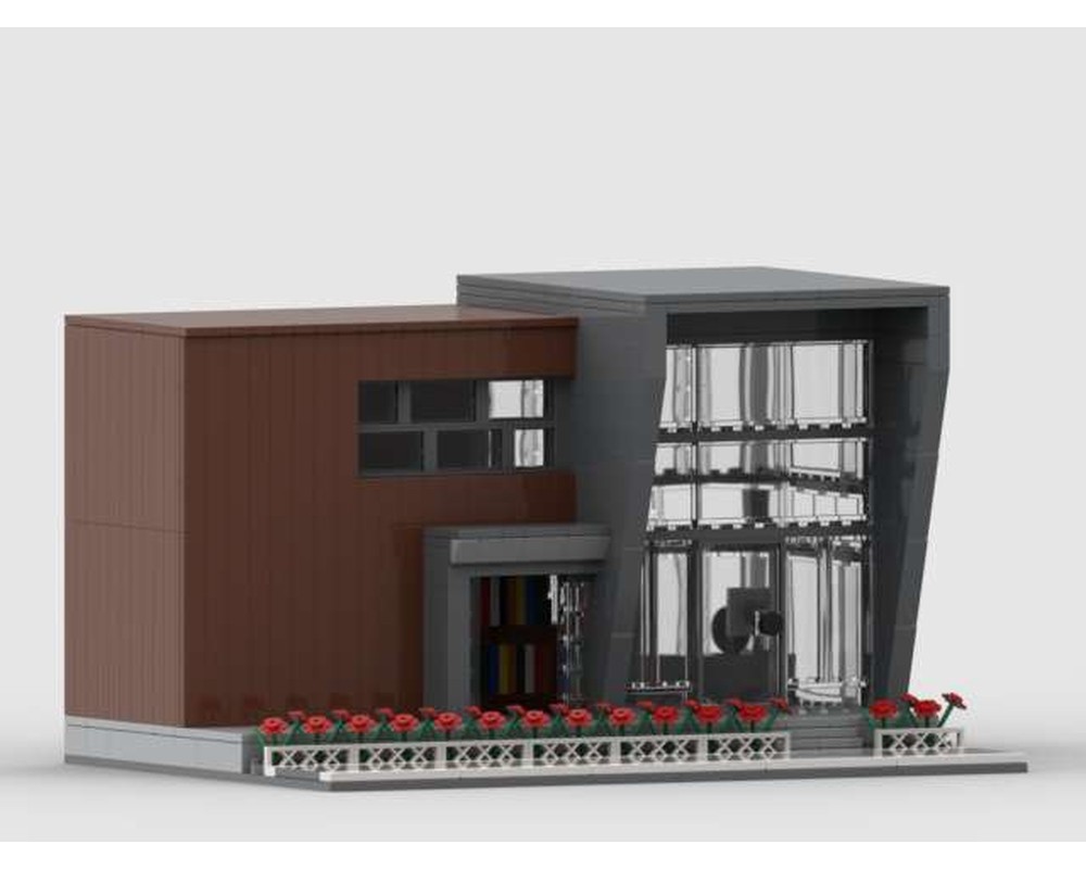 LEGO MOC modern library by plan | Rebrickable - Build with LEGO