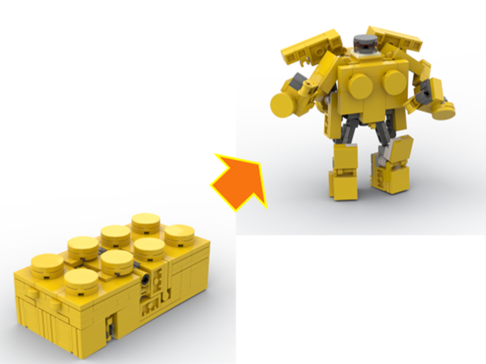 LEGO MOC 2x4 Brickformer by theorangebrick | Rebrickable - Build with LEGO