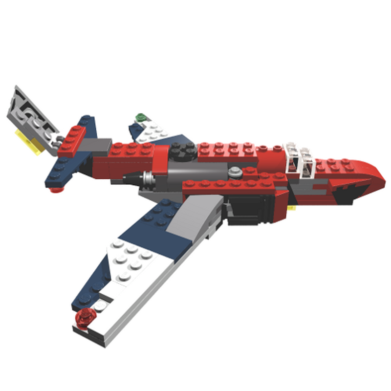 LEGO MOC 31020 Red Jet by Berth | Rebrickable - Build with LEGO