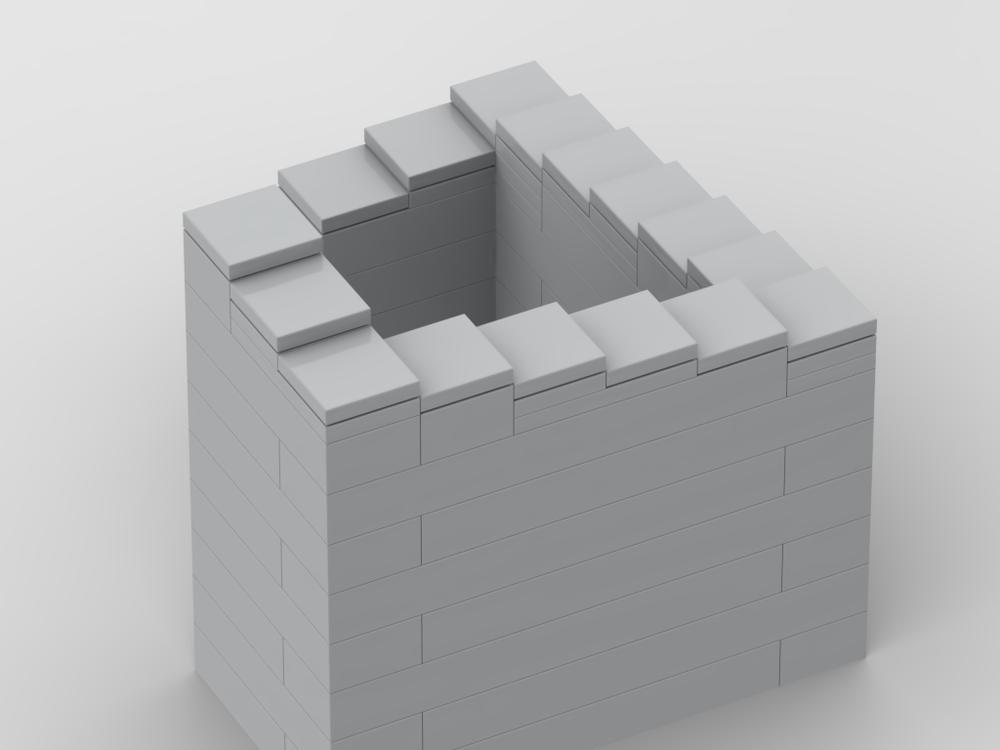 Lego Moc Endless Stairs 2 Version By Klintisztvud Rebrickable