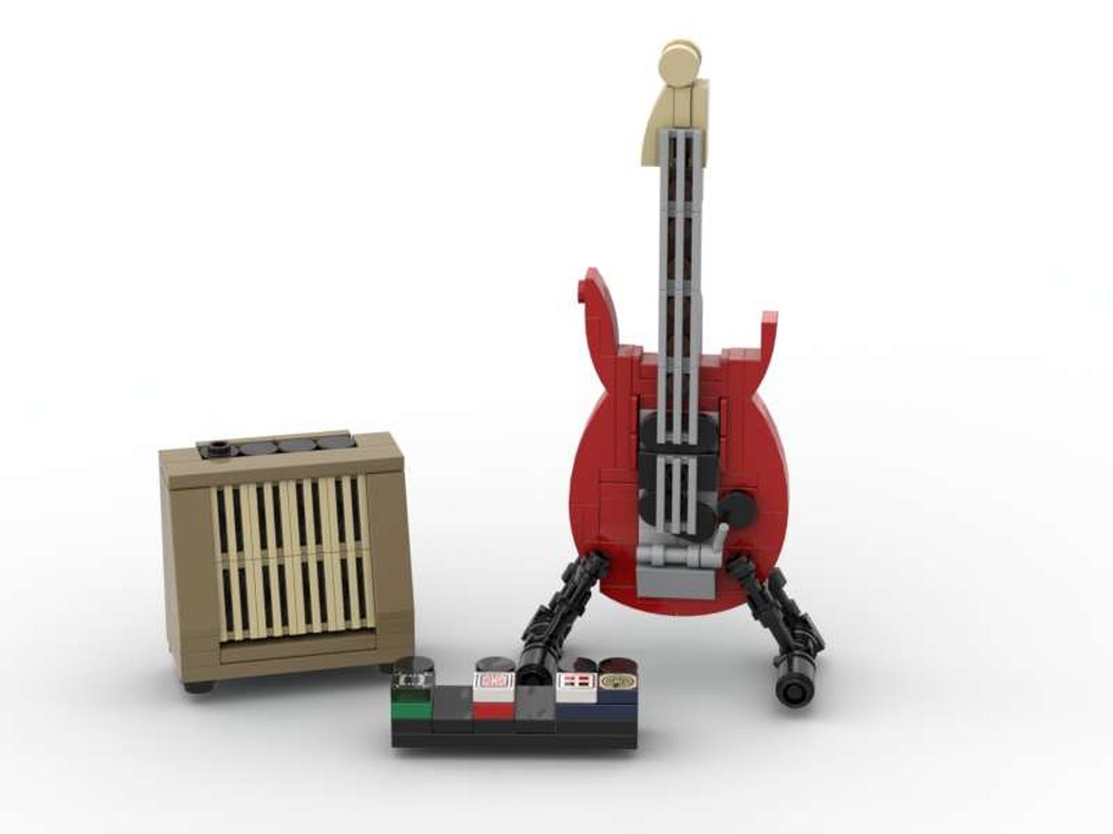 LEGO MOC Fender Tweed Blues Jnr & Stratocaster in Fiesta Red - Electric ...