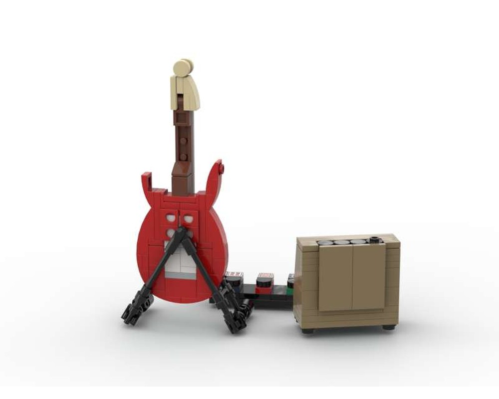 LEGO MOC Fender Tweed Blues Jnr & Stratocaster in Fiesta Red - Electric ...