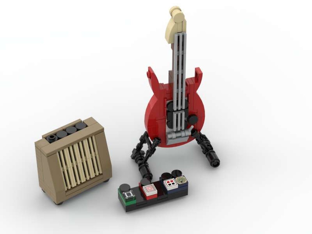LEGO MOC Fender Tweed Blues Jnr & Stratocaster in Fiesta Red - Electric ...
