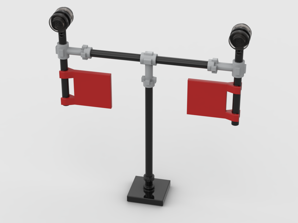 LEGO MOC Lamp Post With Ads by Mumulego | Rebrickable - Build with LEGO