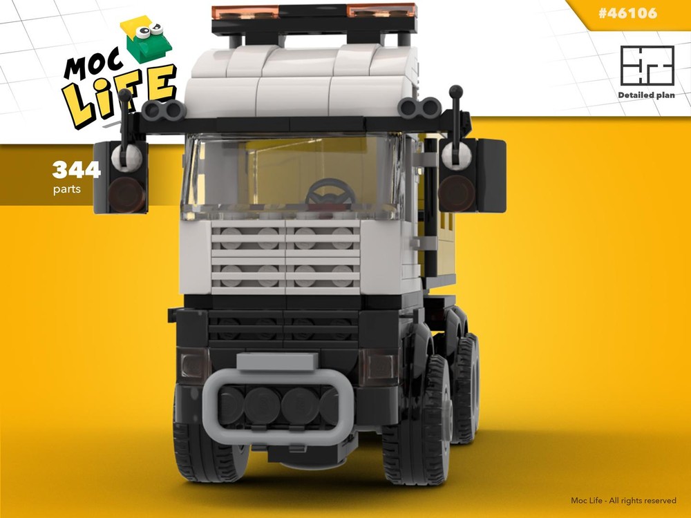Lego Moc Scania With Lift Container By Moclife Rebrickable Build