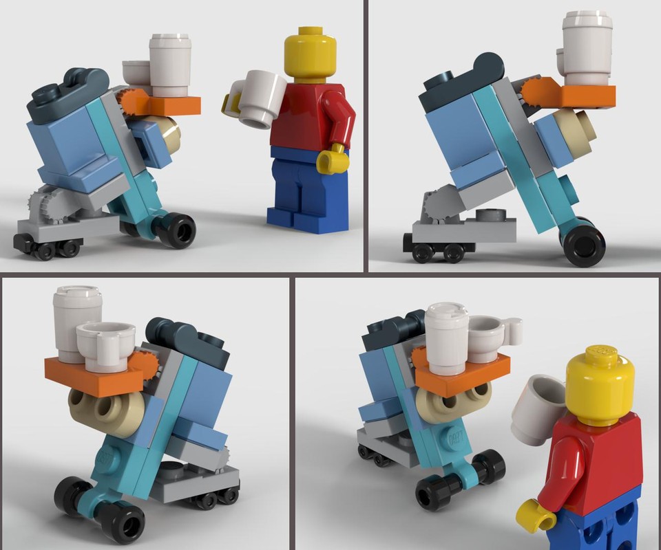 LEGO MOC Cocktail Hors d'Œuvre Bot, Minifig Scale by dk_brick ...