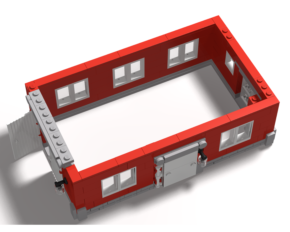 LEGO MOC Red Barn Minifigure Scale by Galaxy 12 Imports | Rebrickable ...