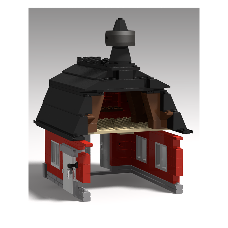 LEGO MOC Red Barn Minifigure Scale by Galaxy 12 Imports | Rebrickable ...