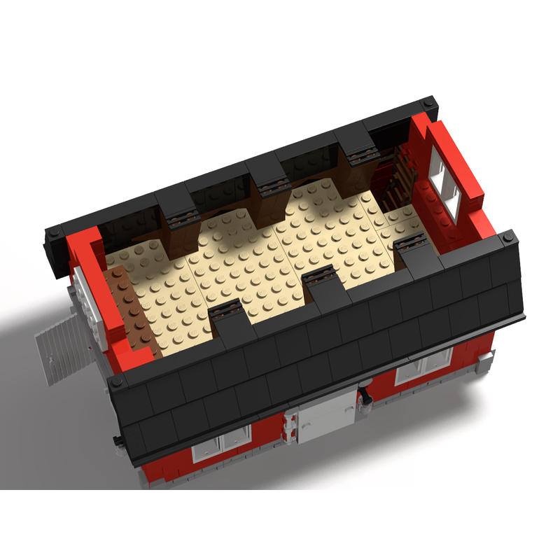 LEGO MOC Red Barn Minifigure Scale by Galaxy 12 Imports | Rebrickable ...