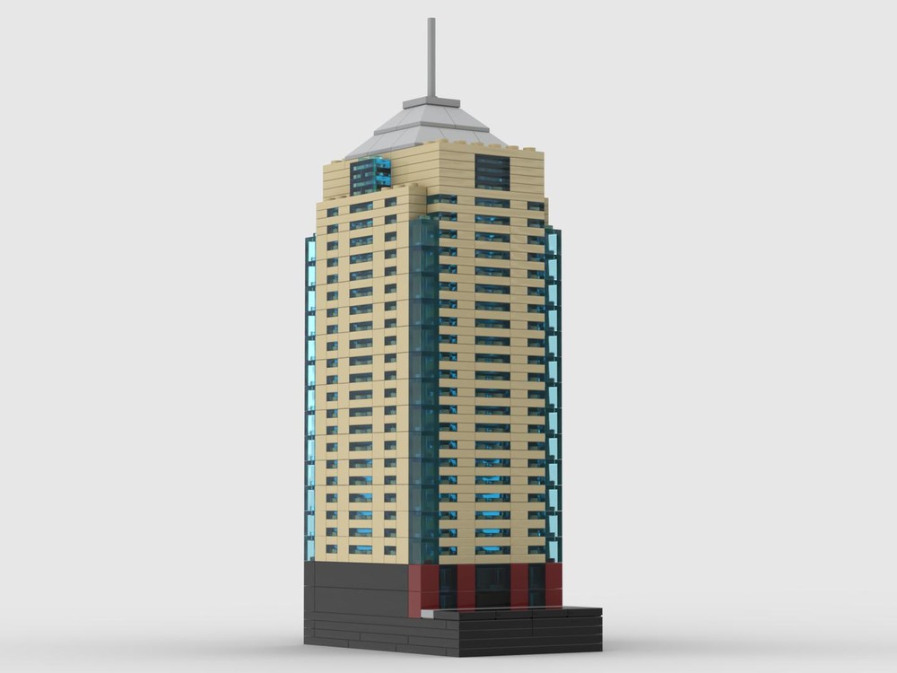 LEGO MOC Westin Virginia Beach Tower Center at 1/650th Scale by ...